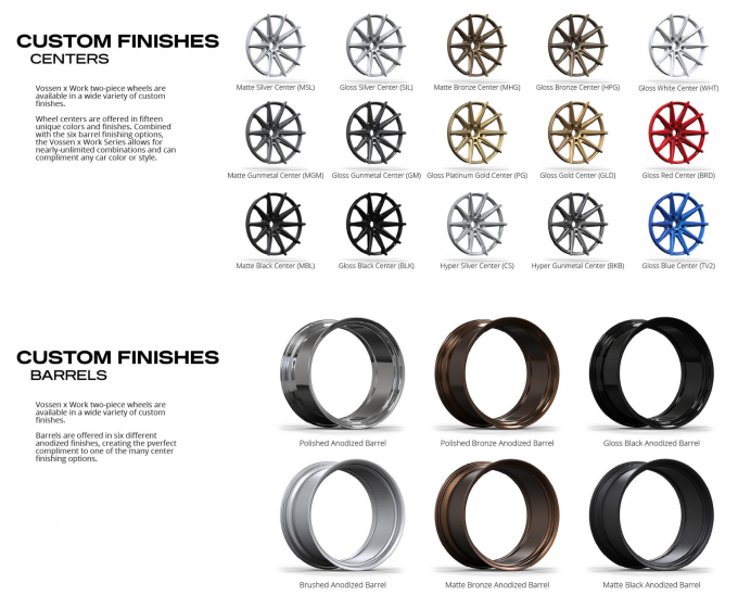 Vossen VWS-1 Deep Dish Rims VWS 1 Wheels 7J To 14J Monoblock 2PC ...