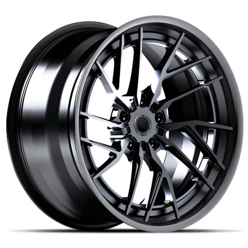 Stepped Edge 3 Piece Forged Wheels 6061-T6 For Ferrari Lamborghini