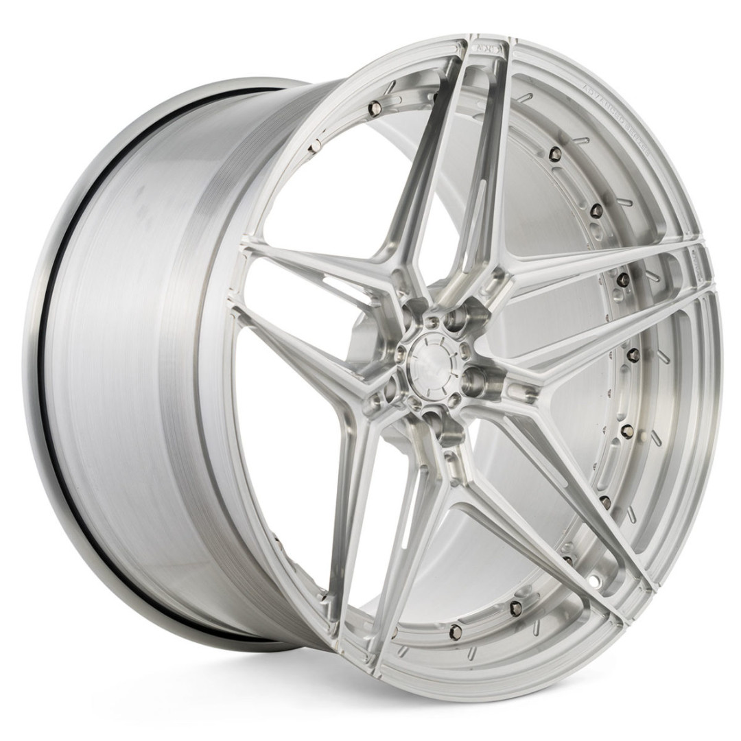 6061-T6 Brushed Silver Concave Design Wheels 2PC Configuration