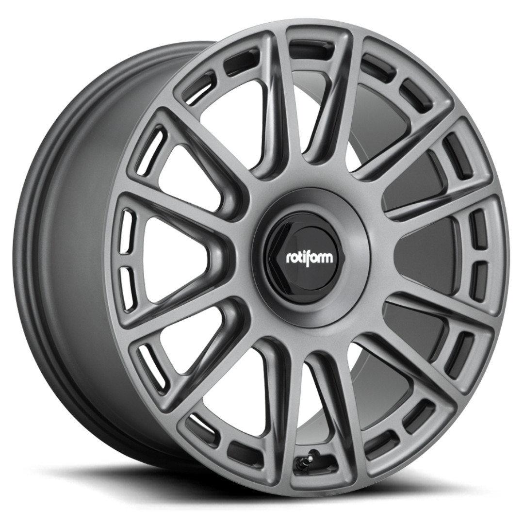 Aluminum Alloy 6061-T6 Matte Anthracite Rotiform OZR Wheels Monoblock