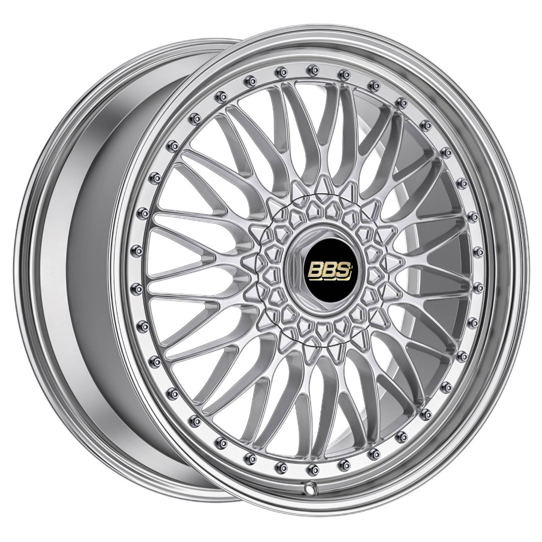 Super Rs Bright Silver BBS Forged Wheels Aluminum Rims 6061-T6