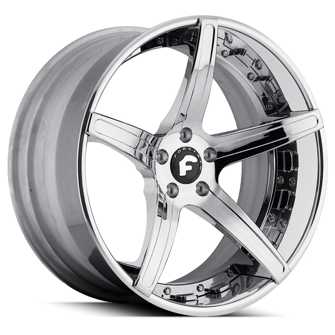 JWL TUV VIA Brushed Silver Rims With Chrome Lip Affilato-ECL