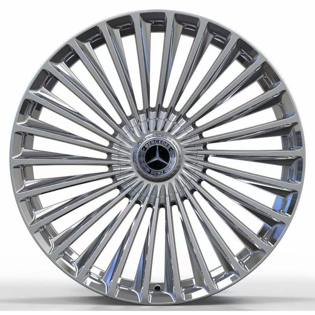 Chrome Mercedes Benz Forged Wheels For GLE 300