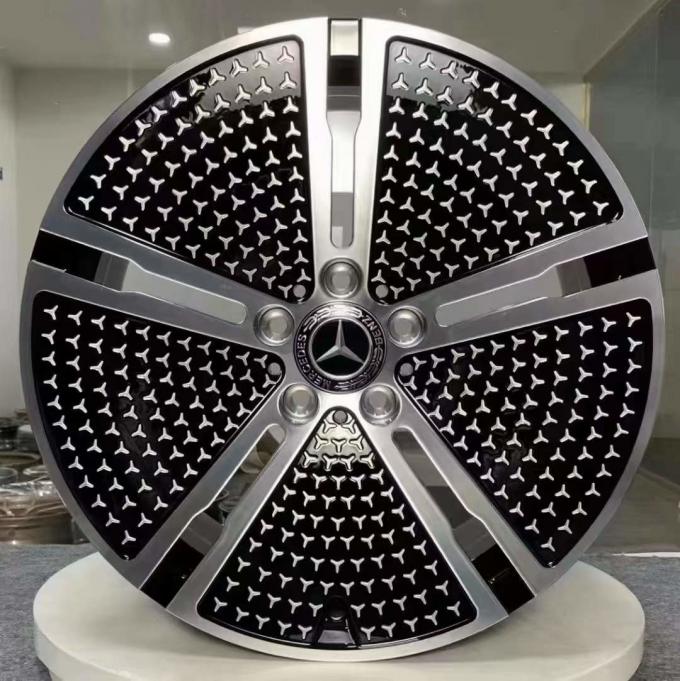 5-Spokes EQE V295 Black High Sheen Mercedes Benz Forged Wheels 20 Inch