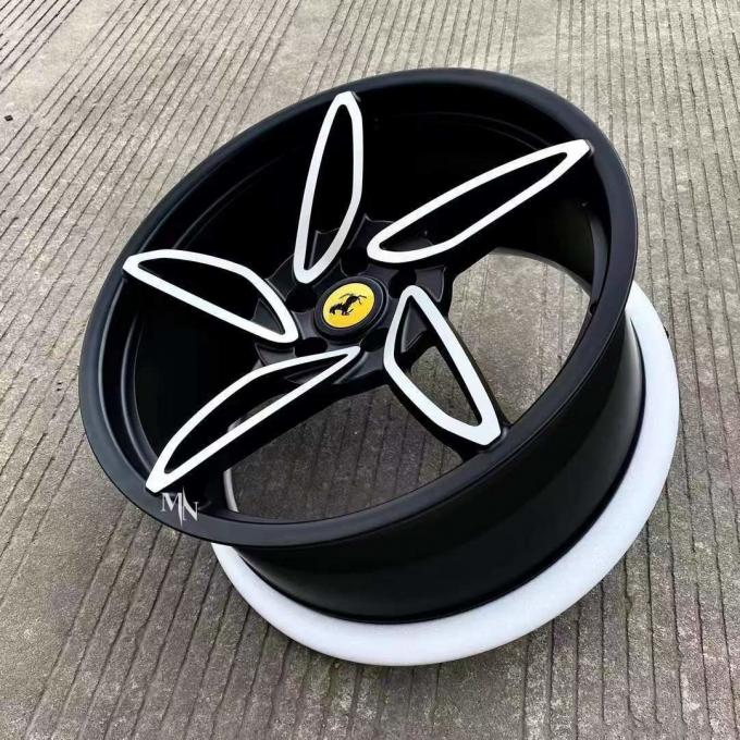 5 Spokes Ferrari Forged Wheels For 458 488 Spider Custom Finish